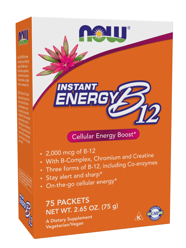 NOW Foods Instant Energy B-12 Packets 75 Sticks - GoldenTrainer ...